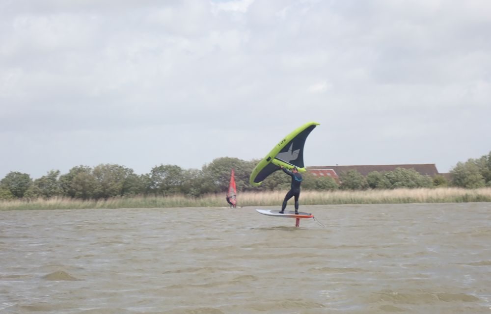 Learning to wingsurf: Gybing practice - June 2020 - The Foiling Collective
